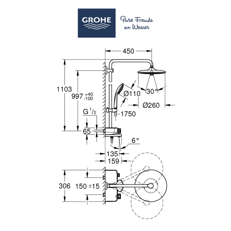 26608000 Shower Set - Fullsun
